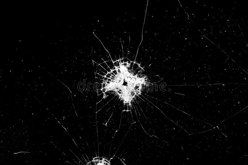 Broken Glass on a Black Background Stock Photo - Image of deformation ...