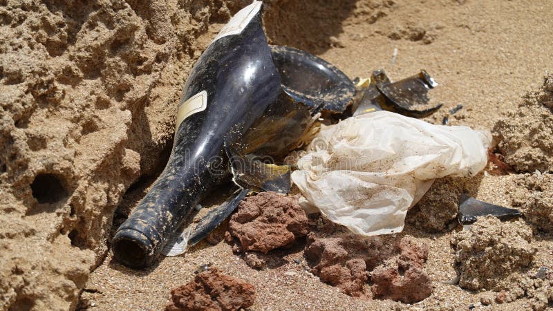 356 Broken Glass Bottle Sand Stock Photos - Free & Royalty-Free Stock ...
