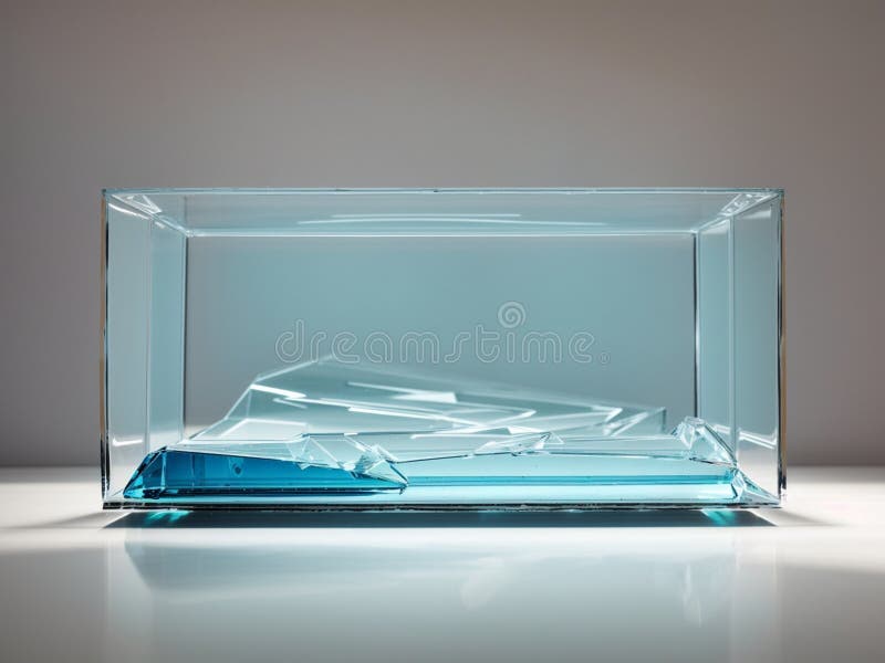 Aesthetic glass fish tank stock illustration. Illustration of pieces ...