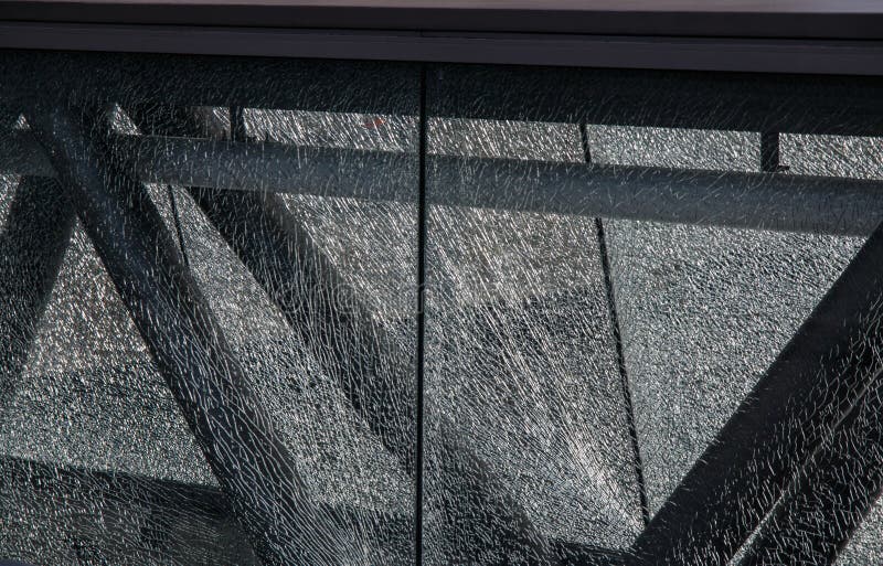 Broken glass of the bridge stock image. Image of demolished - 277698815