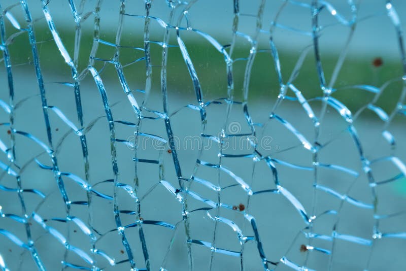 Broken Glass, Close Up. Backgrounds and Textures Stock Image - Image of ...