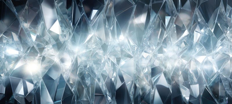 Broken Glass, Colorful Crystal Texture, Ai Stock Illustration ...