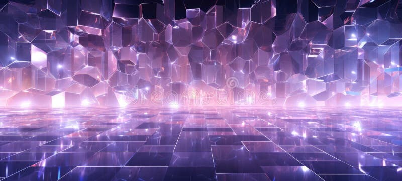 Broken Glass, Colorful Crystal Texture, Ai Stock Illustration ...