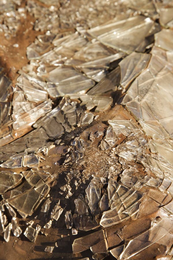 Broken glass in dirt. stock image. Image of detail, glass - 2037291