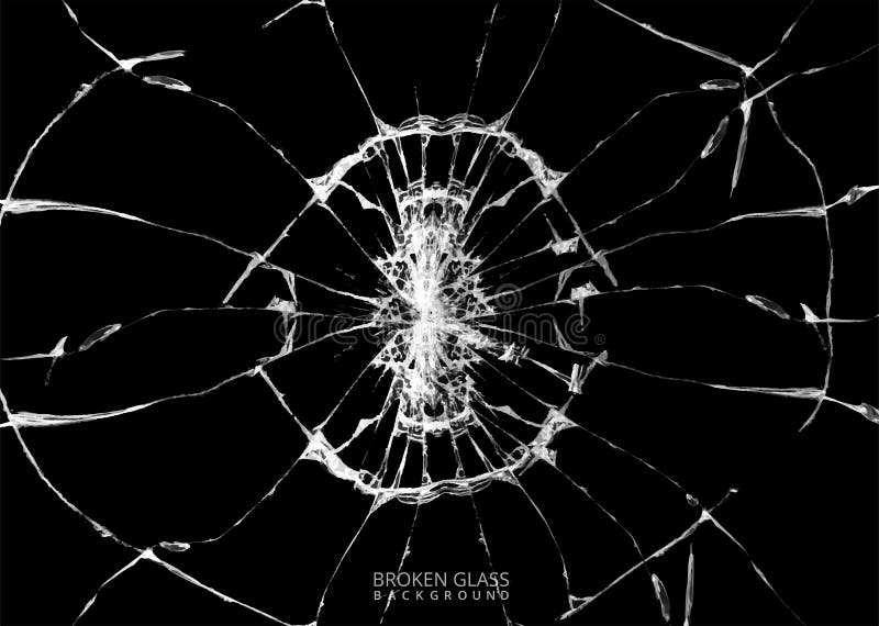 Broken Glass Effect Background Design Stock Illustration - Illustration ...