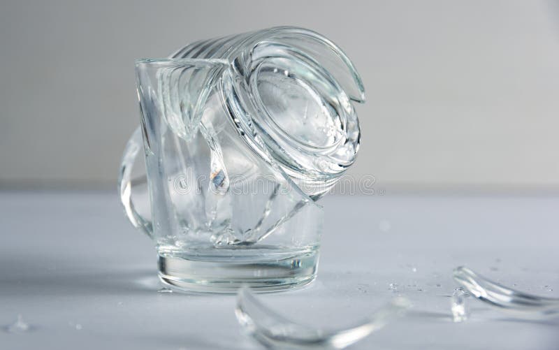 Broken Glass and Flying Pieces of Glass Stock Photo - Image of medicine ...