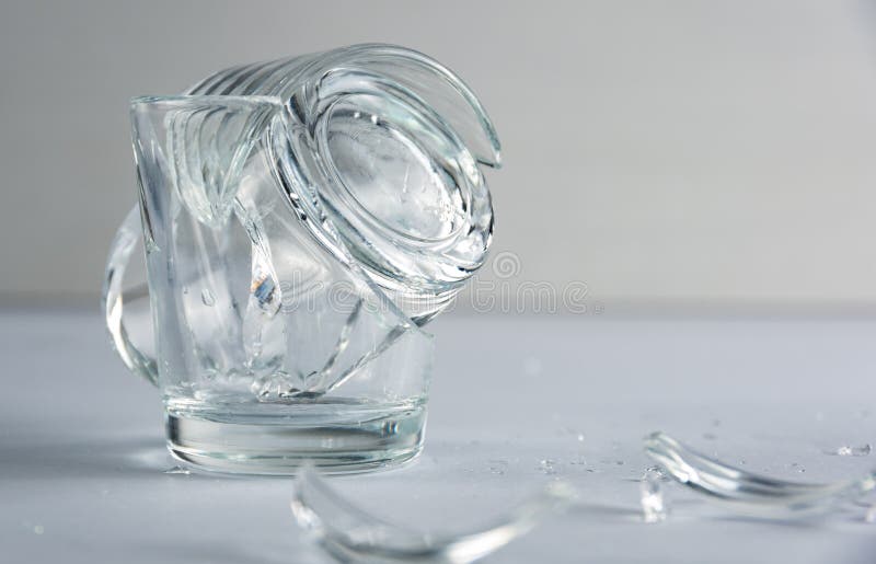 Broken Glass and Flying Pieces of Glass Stock Photo - Image of cool ...