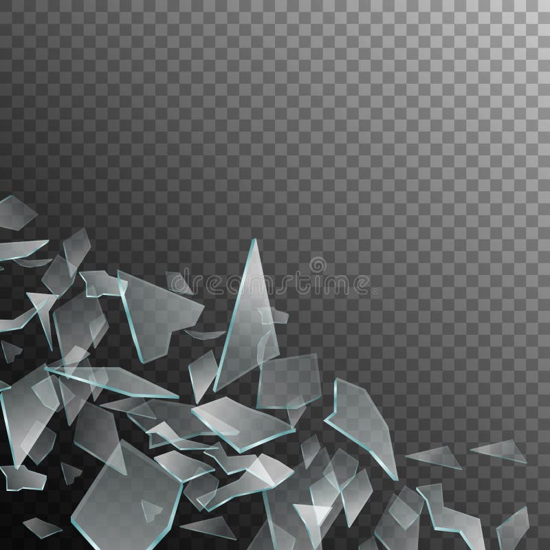 Broken Glass, Graphic Texture from Sharp Shine Transparent Details in ...