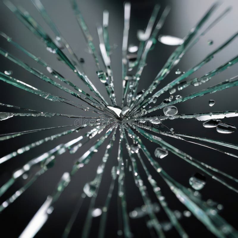 Broken Glass. Illustration for Design Stock Illustration - Illustration ...