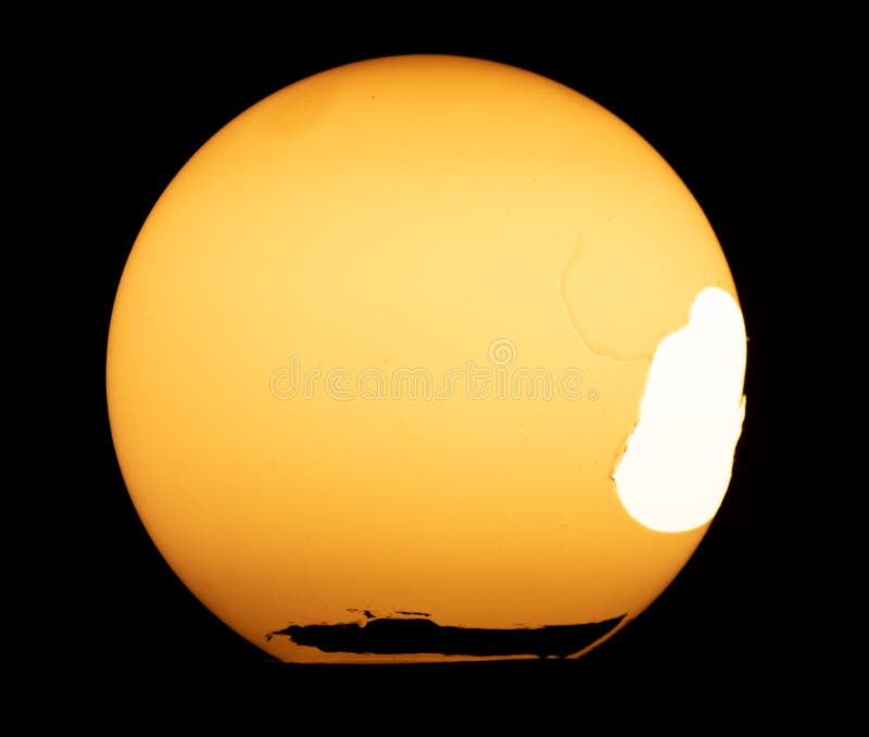 Broken Glass on a Lamp at Night. Stock Photo - Image of mystery, glass ...