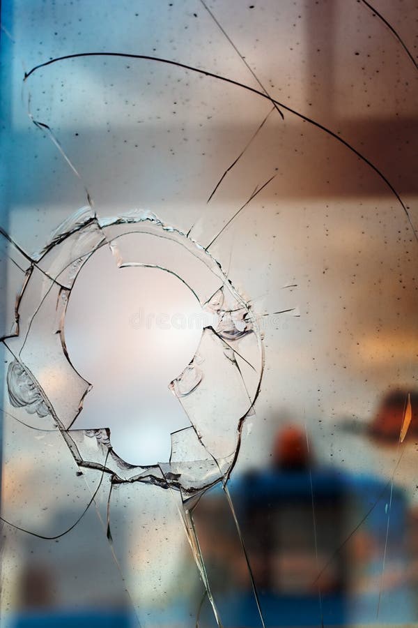 Broken rear window stock photo. Image of crack, damage - 24465434