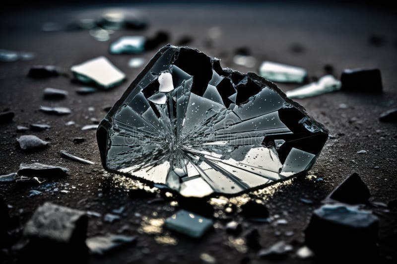 Broken Glass on the Pavement, Symbolizing Broken Windows and Other ...
