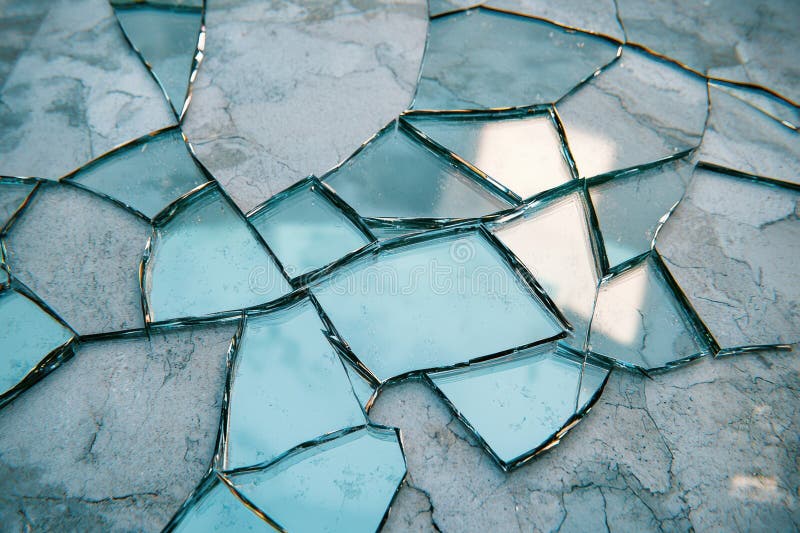 Abstract Pattern Shards of a Glass Stock Illustration - Illustration of ...