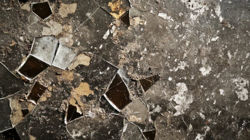 Broken Glass Shards, Abstract Texture, Shattered, Distressed, Cracked ...