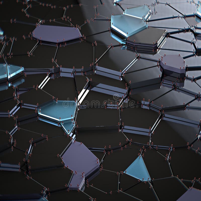 Broken Glass with Sharp Pieces Over Black Background Stock Illustration ...
