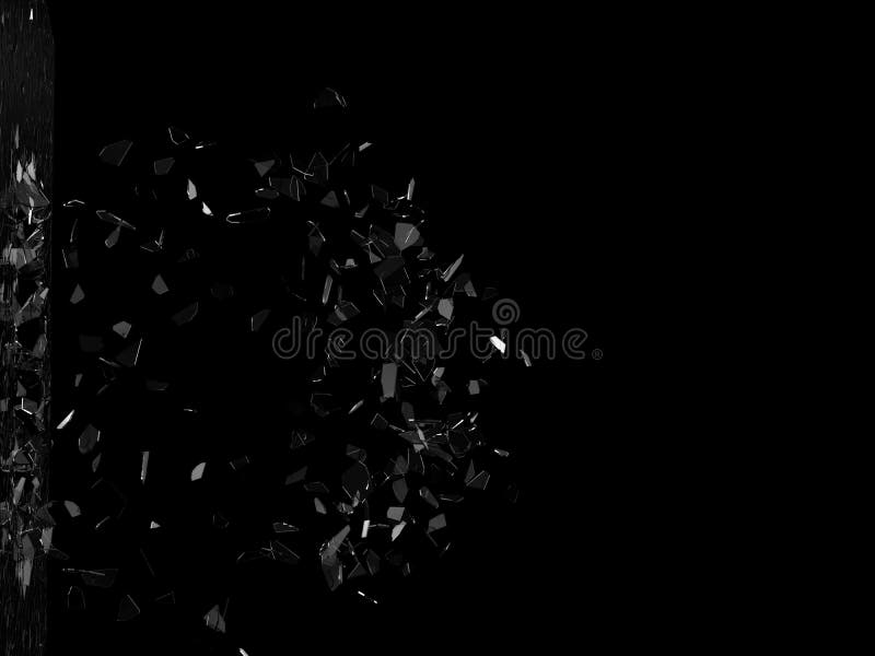 Broken glass ball stock illustration. Illustration of glass - 75553837