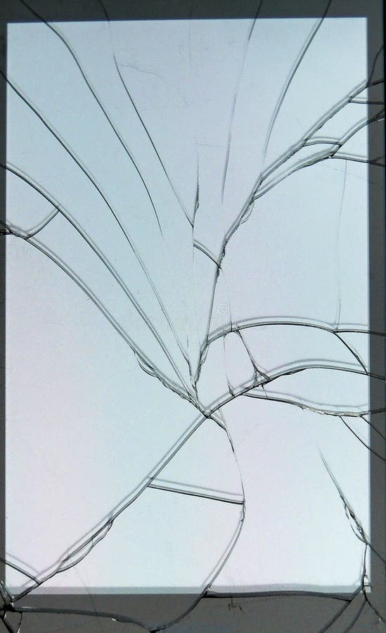 Broken Glass Smartphone Screen. Chipped. Cracks Stock Photo - Image of ...
