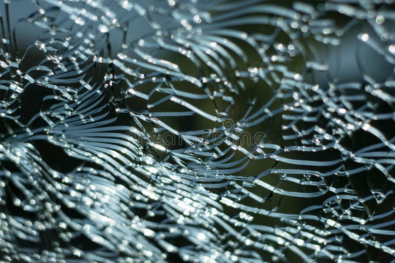 The Broken Glass is a Splendid Look that is the Art of Nature. Stock ...