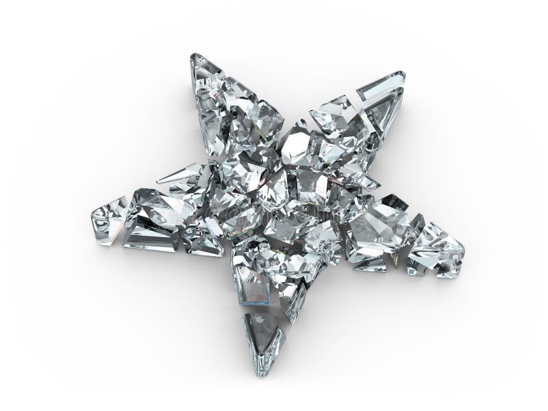 Glass star symbol stock illustration. Illustration of celebrated ...