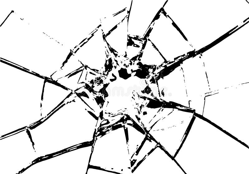 Broken Glass Texture Background Vector, Shattered Cracked Glass Pattern ...
