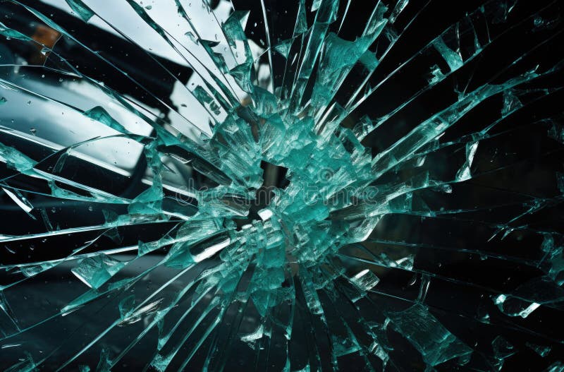 Broken Glass Texture. Isolated Realistic Cracked Glass Effect, Concept ...