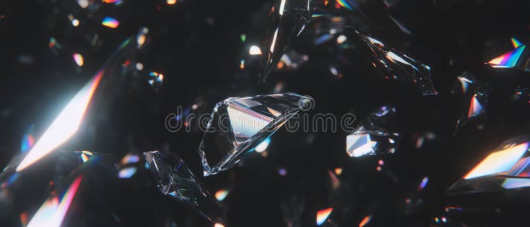 Broken Glass Texture Overlay with Dark Background for Design and Art ...