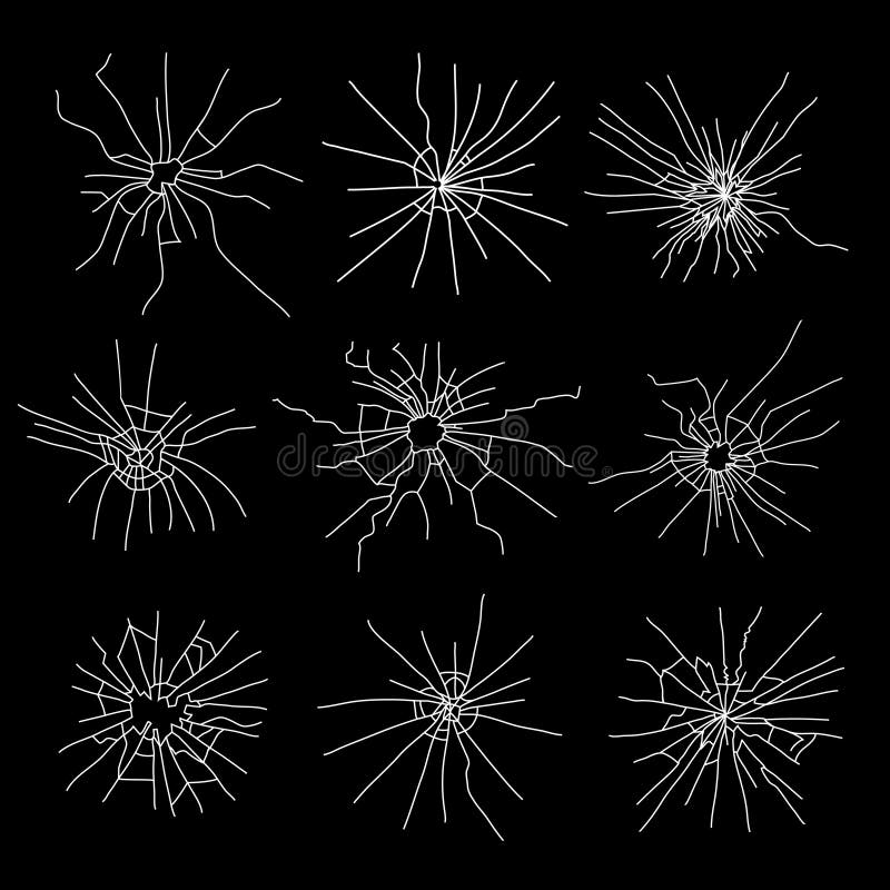 Broken glass vector stock vector. Illustration of abstract - 64556356