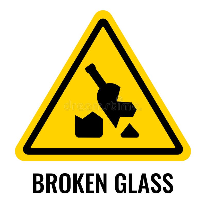 Broken Glass Warning Stock Illustrations – 2,877 Broken Glass Warning ...