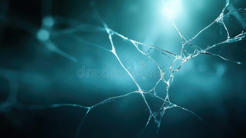 Broken Glass Window, Light and Shadow Play through Shattered Fragments ...