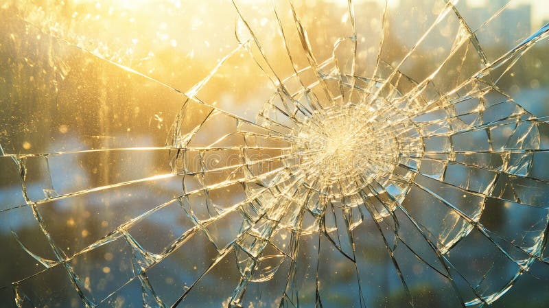 Shattered Glass Window