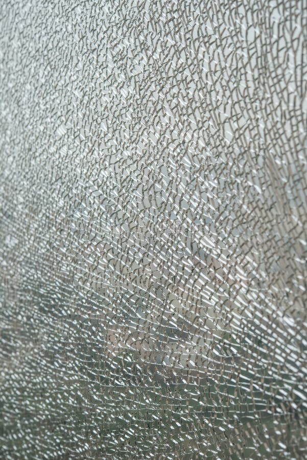 Broken Glass Barrier in a Morden Shopping Mall Stock Image - Image of ...