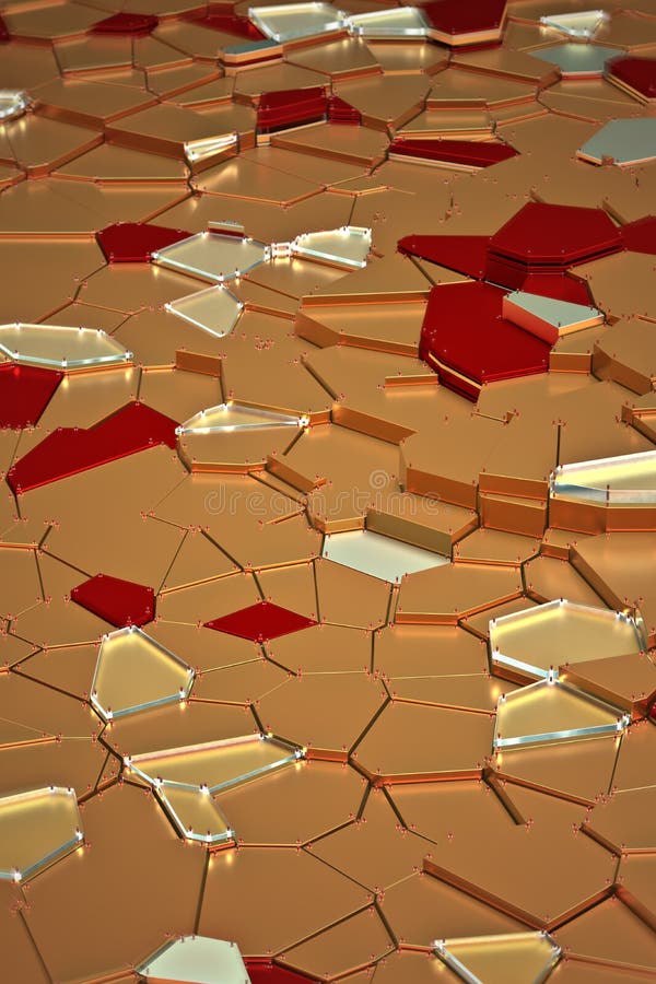 Broken Golden Glass with Sharp Pieces Over Background Stock ...