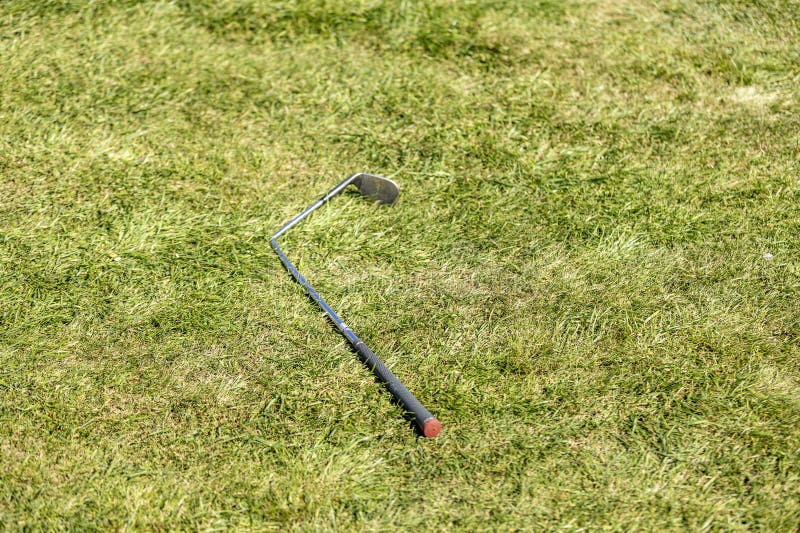 Broken Golf Club on the Golf Course Stock Image - Image of play ...