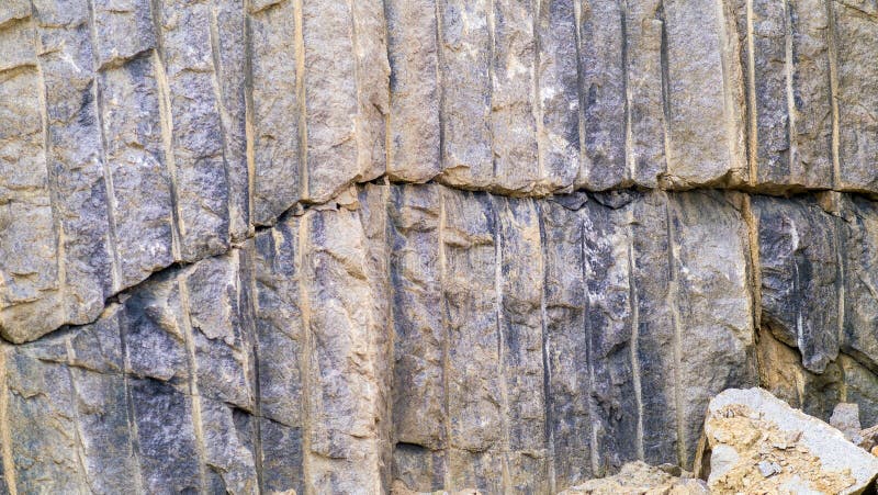 Broken granite stone wall stock image. Image of explosives - 32973785