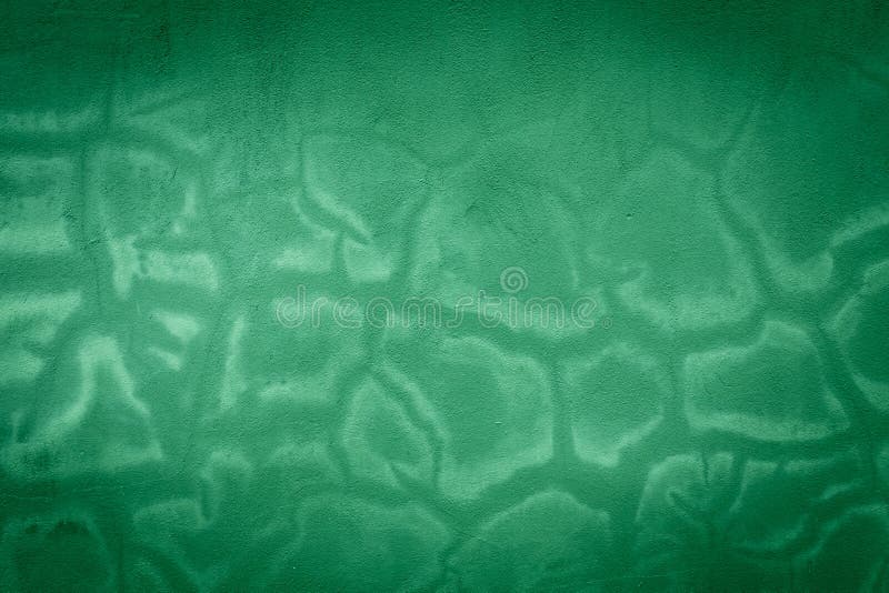 Broken Green Concrete Wall with Cracks Stock Photo - Image of texture ...