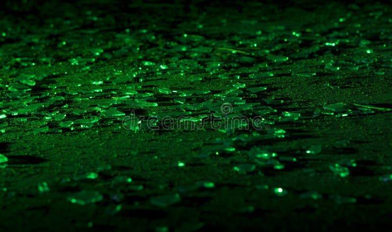 Broken Green Glass stock photo. Image of vandalism, vandal - 25727466