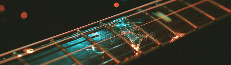 Broken Guitar String with Frayed Ends Captured in Halftone Texture from ...