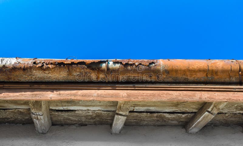 Old gutter stock photo. Image of home, clean, house - 120459562