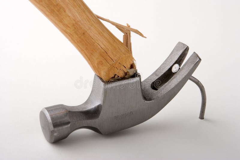 Broken hammer stock image. Image of downmarket, nail, discounted - 4142677