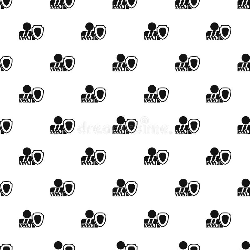 Broken Hand and Safety Shield Pattern Simple Style Stock Vector ...