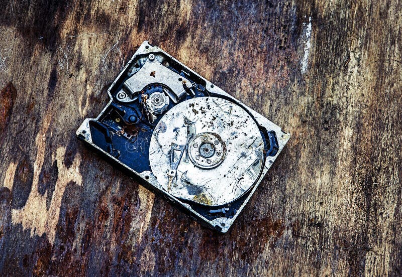 Broken Hard Disk Drive stock photo. Image of harddisk - 164136042