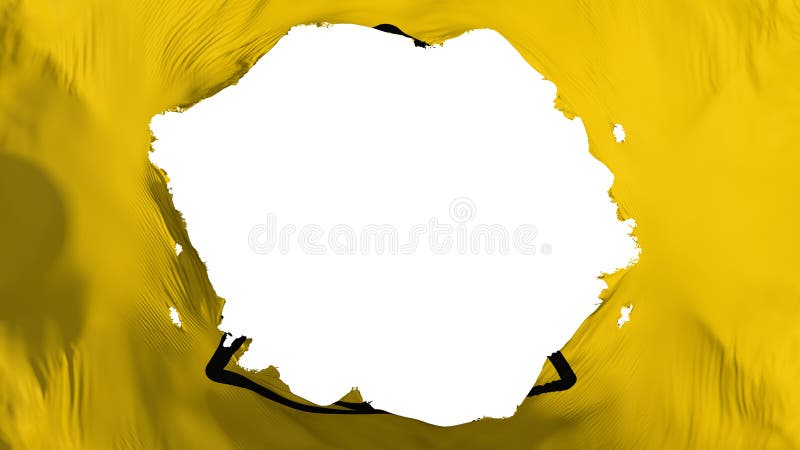 Broken Hazard flag stock illustration. Illustration of burn - 151696362