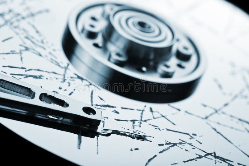 Broken hdd data loss stock photo. Image of harddrive - 22026666