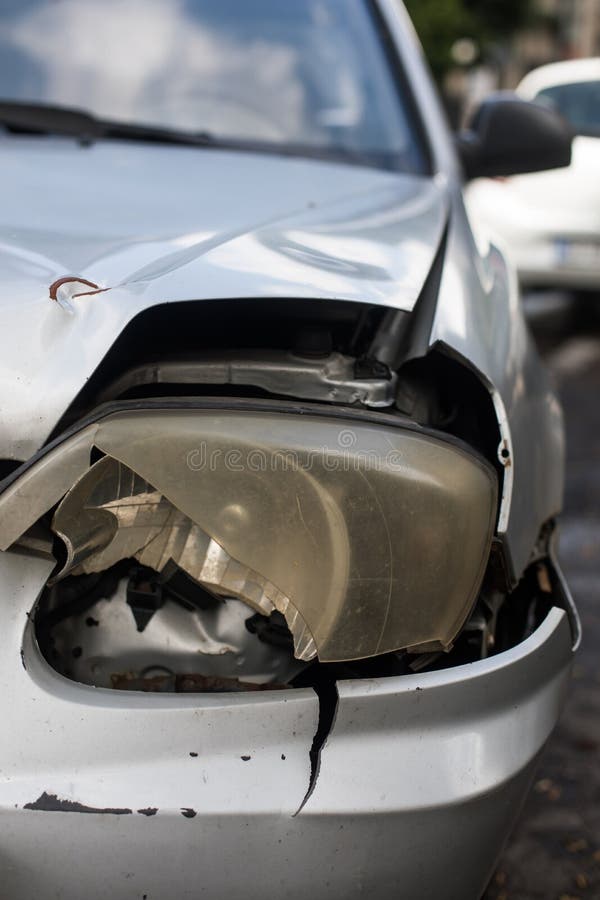 Broken Headlight on Old Red Truck Stock Image - Image of worn, vintage ...