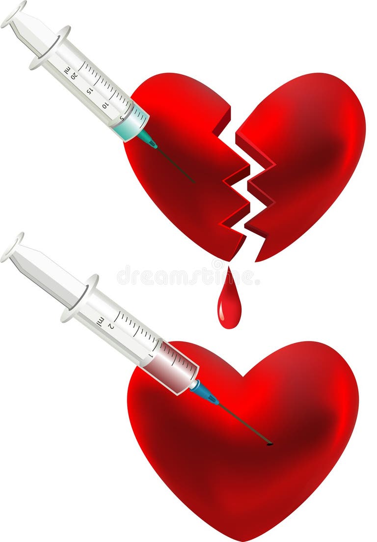 Clip Art Broken Heart Needle Stock Illustrations – 7 Clip Art Broken ...