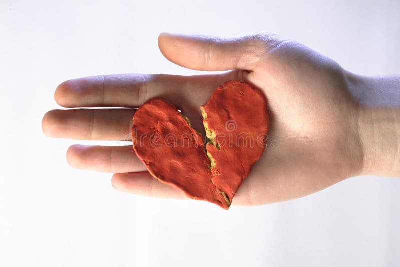 Broken heart stock image. Image of conflict, fragility - 28605145