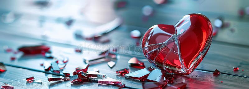 Abstract Broken Heart Wallpaper