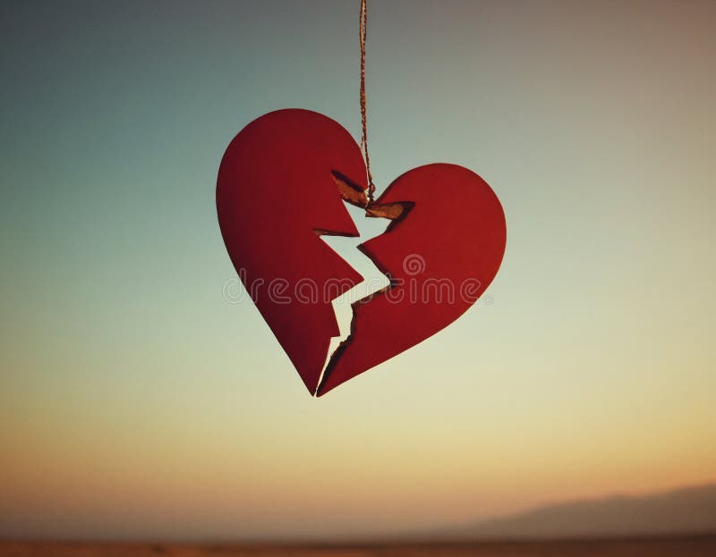 Broken Heart, the Concept of Divorce and Separation Stock Image - Image ...
