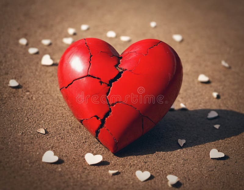Broken Heart, the Concept of Divorce and Separation Stock Image - Image ...