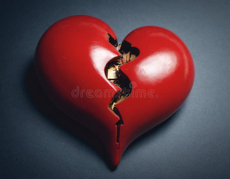 Broken Heart, the Concept of Divorce and Separation Stock Image - Image ...